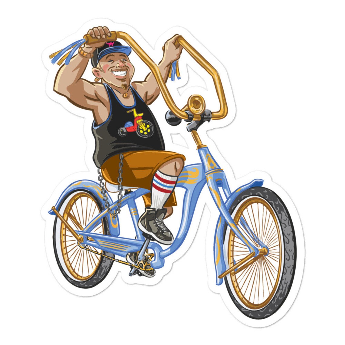 Beach Cruiser Bike Sticker Gift for Bike Lovers Window - Etsy