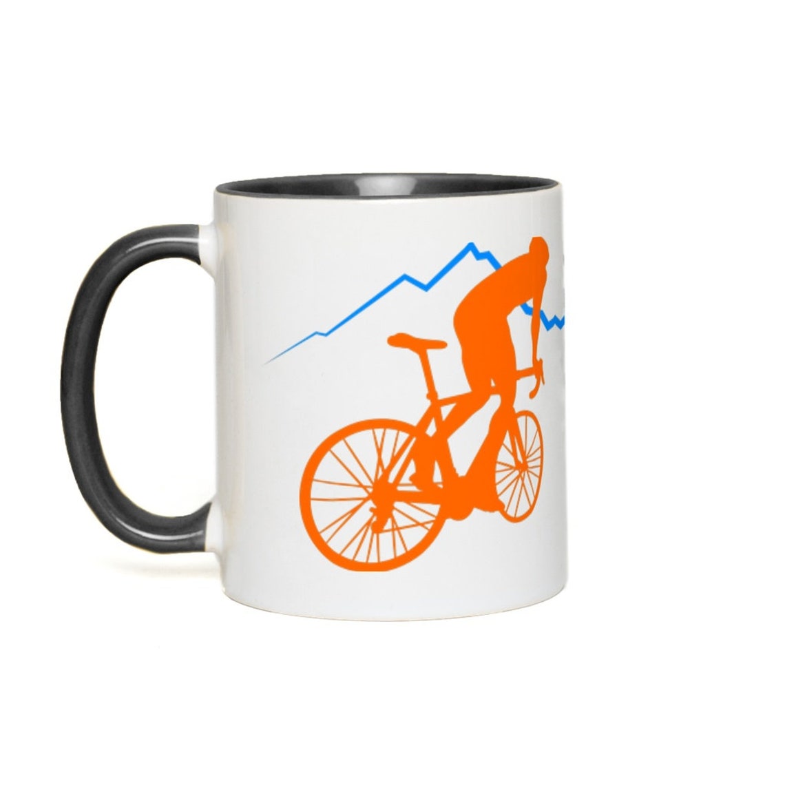 Road Cycling Accent Mugs Gift for Cyclist Bike Mug Cyclist - Etsy