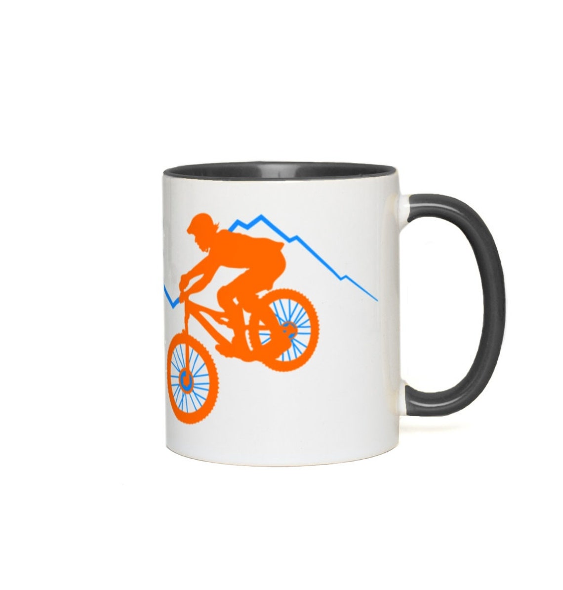 Mountain Bike Mug Mountain Bike Gift Ceramic Mug MTB Coffee | Etsy