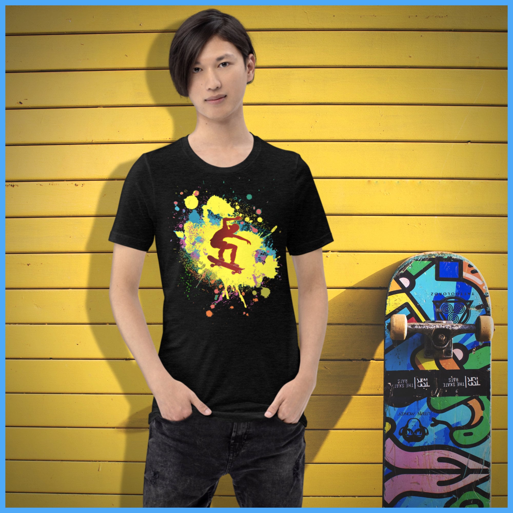 Skateboarder Unisex T-shirt Skater Shirt Skateboard Design | Etsy