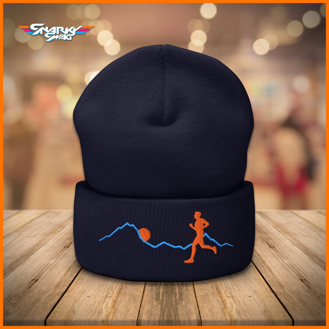 Runners Cuffed Beanie, Tossle Cap for Runners, Gift for Runner, Warm ...