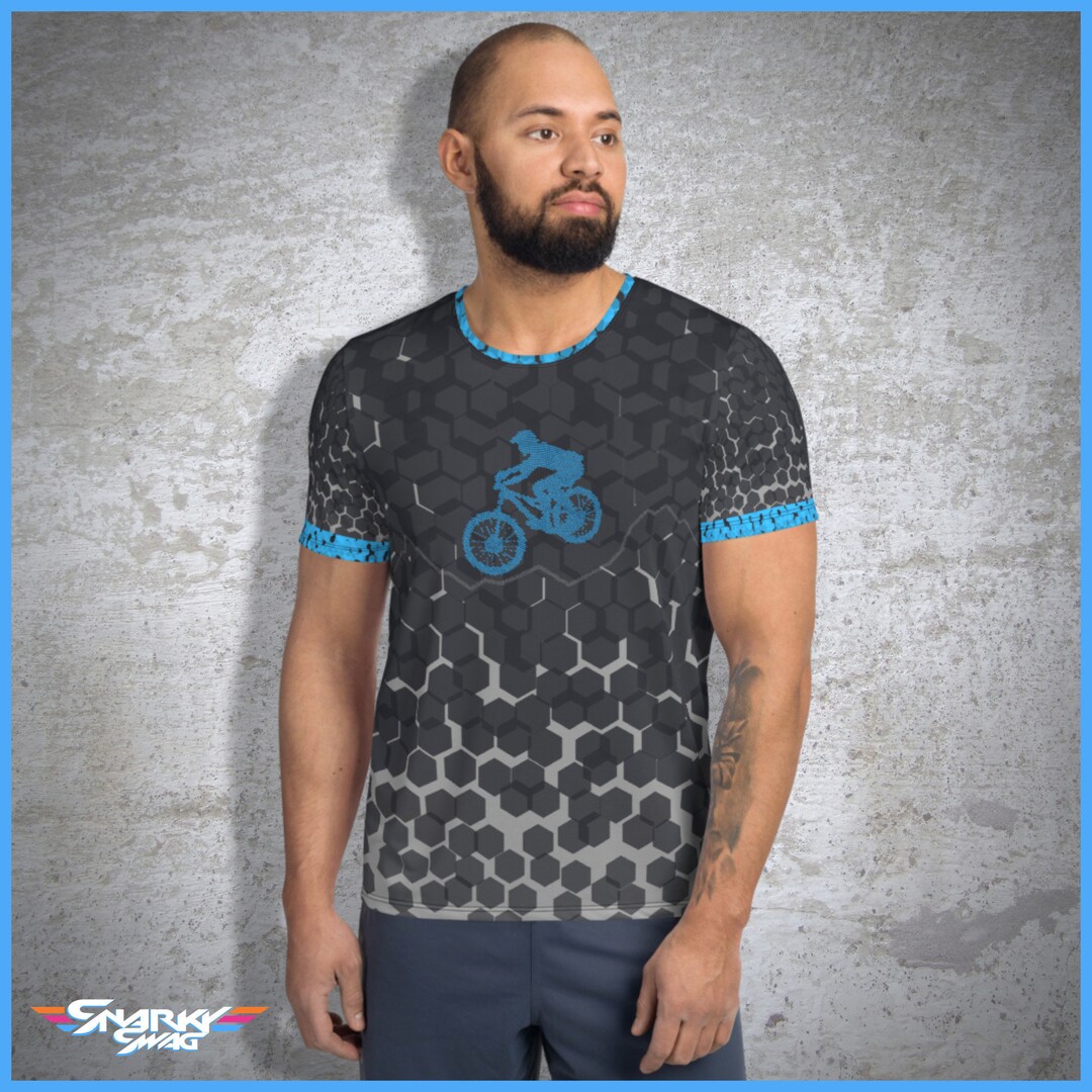 Mountain Biker Unisex Athletic T-shirt, Mountain Bike Gift, Mountain ...