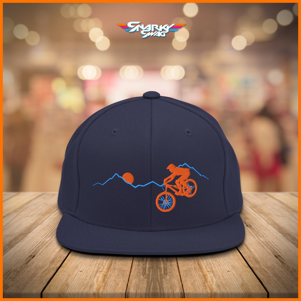 Mountain Biker Hat Bike Hat Hat With Bike Downhill Bike | Etsy