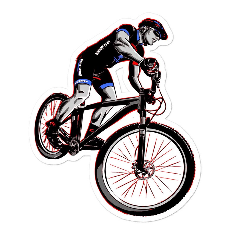 XC Mountain Bike Sticker MTB Sticker Mountain Bike Truck - Etsy