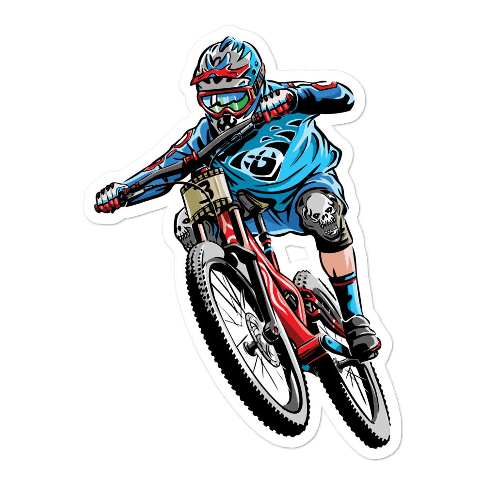 Downhill Mountain Bike Sticker MTB Sticker Mountain Bike - Etsy