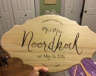 Hand Made Wood Burned Sign - Etsy