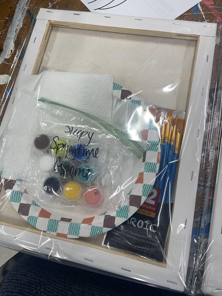 Hummer Garden Paint Kit – Pre-drawn Canvas | DIY Paint Kit for All Ages ...
