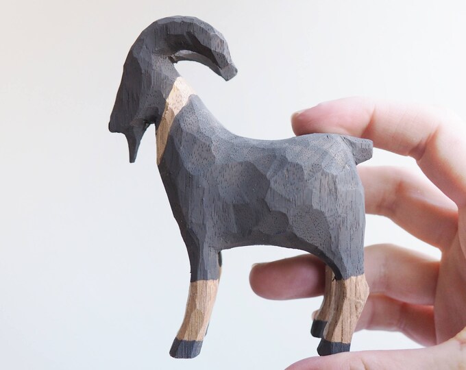Hand Carved Billy Goat Free Shipping - Etsy