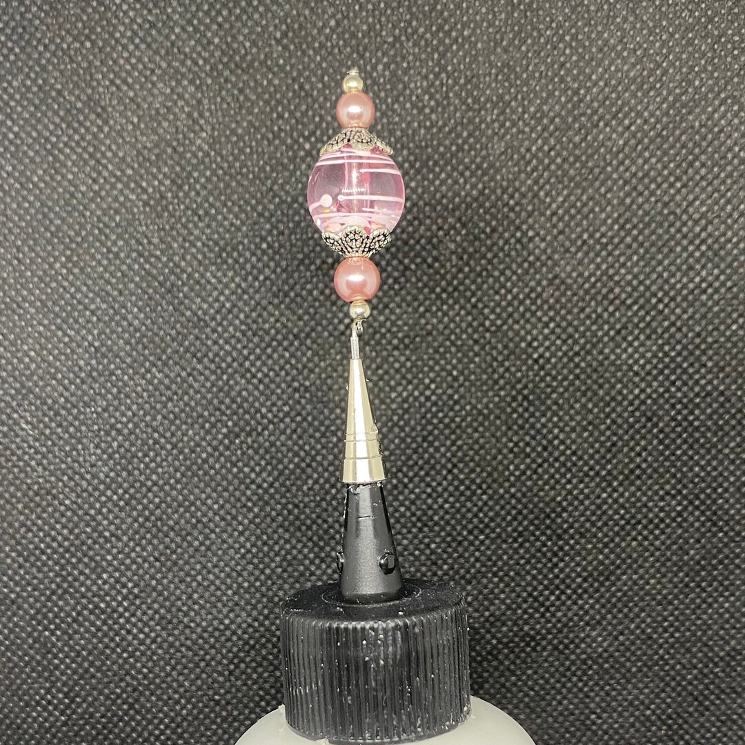 Stopper Topper HATPIN, Handmade Stainless Steel Fine Tip Glue Pin, Glue ...