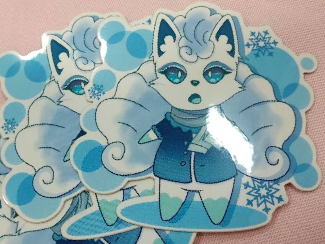 Chibi Alolan Vulpix Vinyl Sticker - Etsy