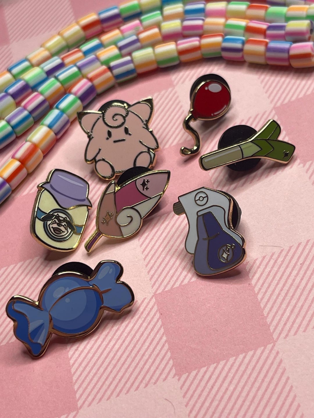 Poke Item Mini Enamel Pins - Etsy