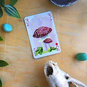 Mushroom Cards, Pack of Cards, Acrylic Painting Mushroom, Cottagecore ...