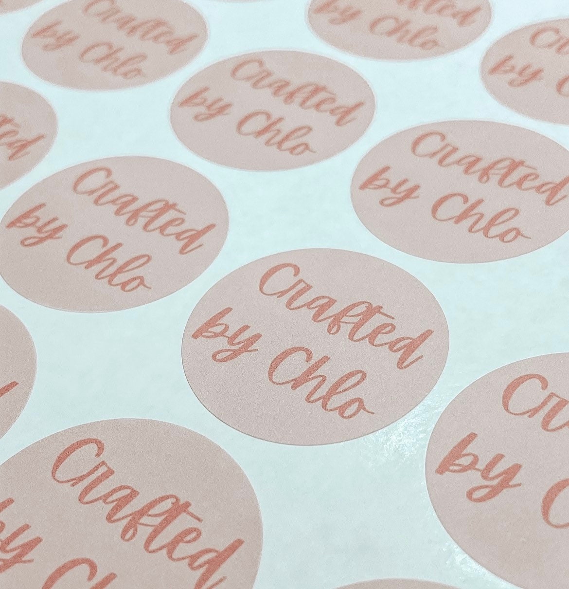 Round Logo Sticker Sheets Logo Stickers Small Business | Etsy