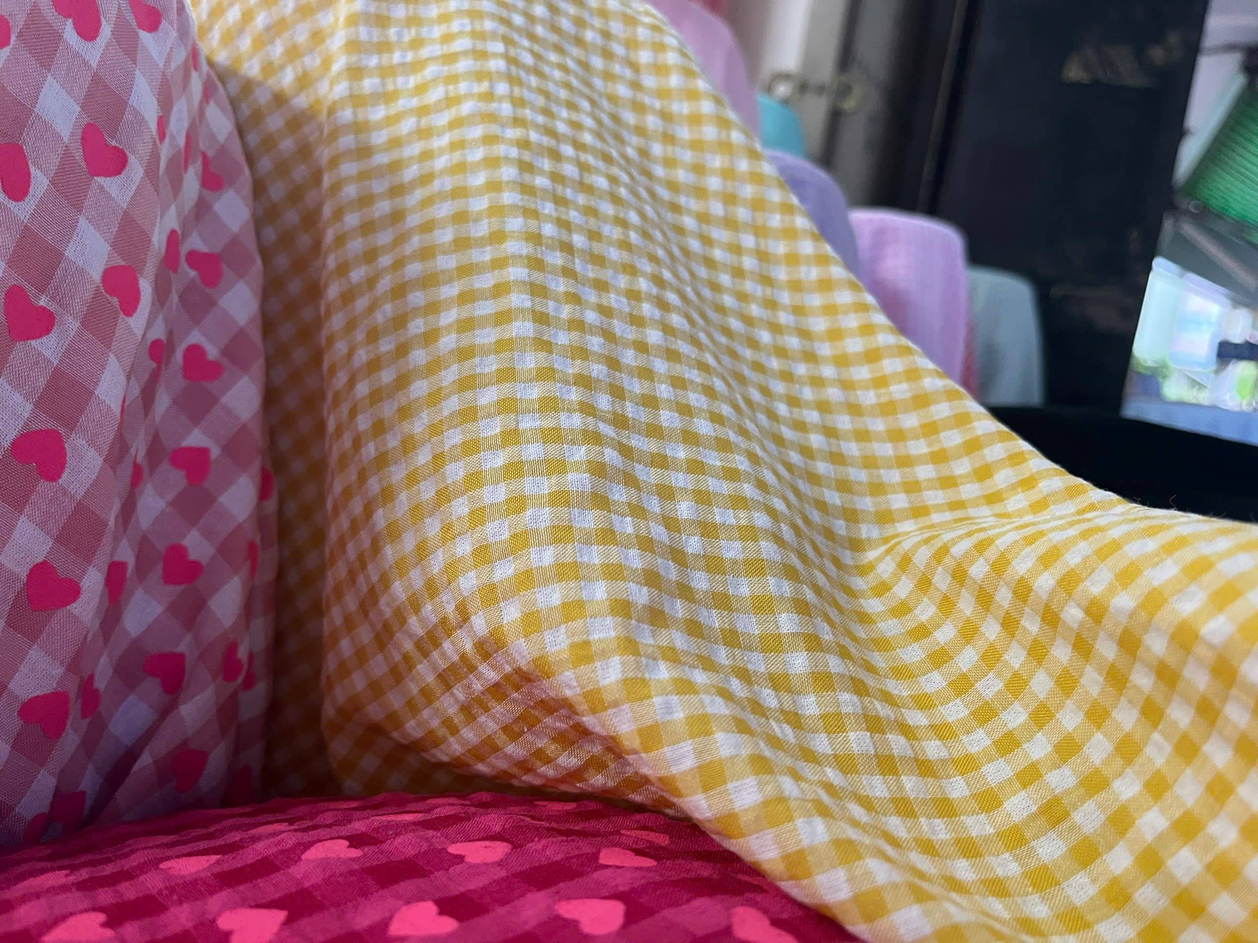 Fabric - MD : "checker Pattern"- by the Yard | Cotton Checker Fabric ...