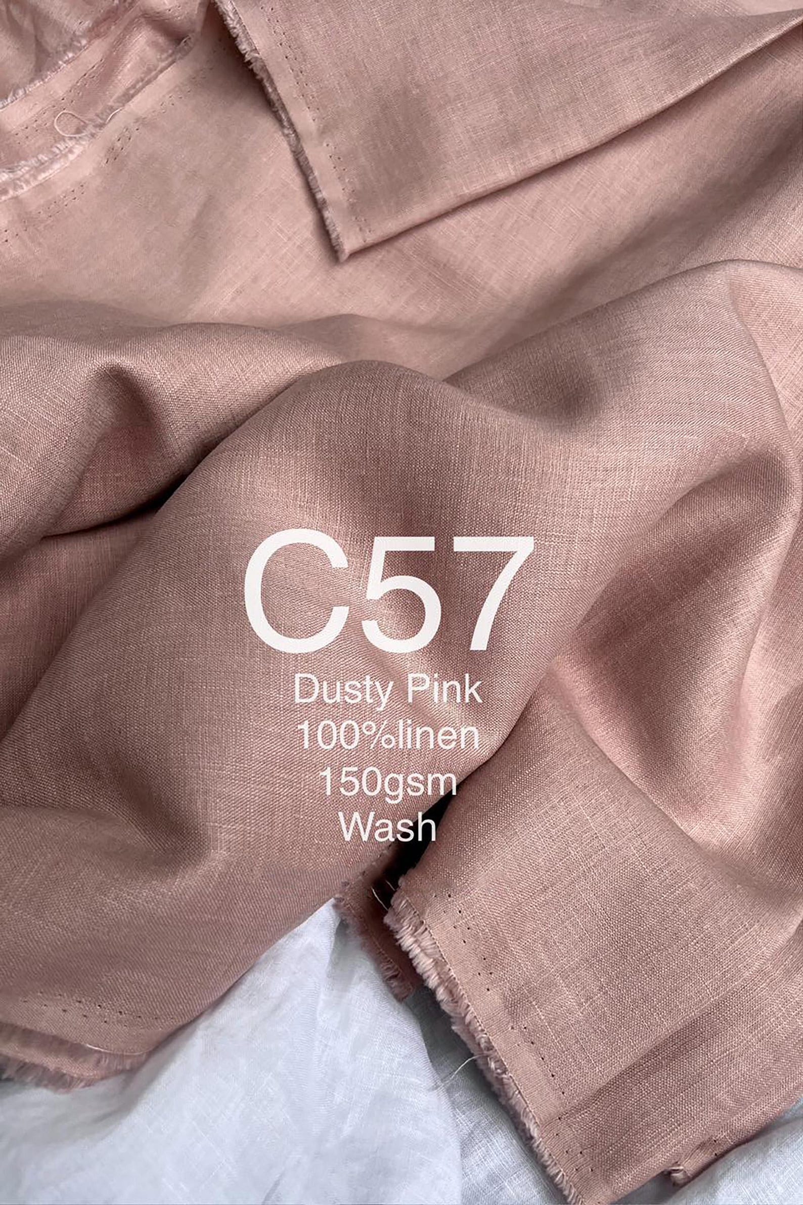 Premium Wash Linen 200gsm Fabric: LT - BURNING TONE - by the Yard ...