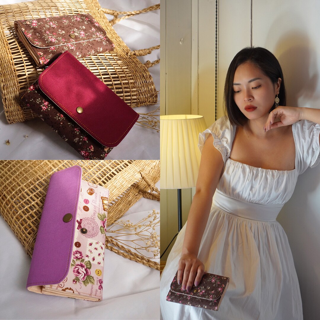 New! FABRIC HAND WALLET in Your Fabric Choice | Handmade Fabric Wallet ...