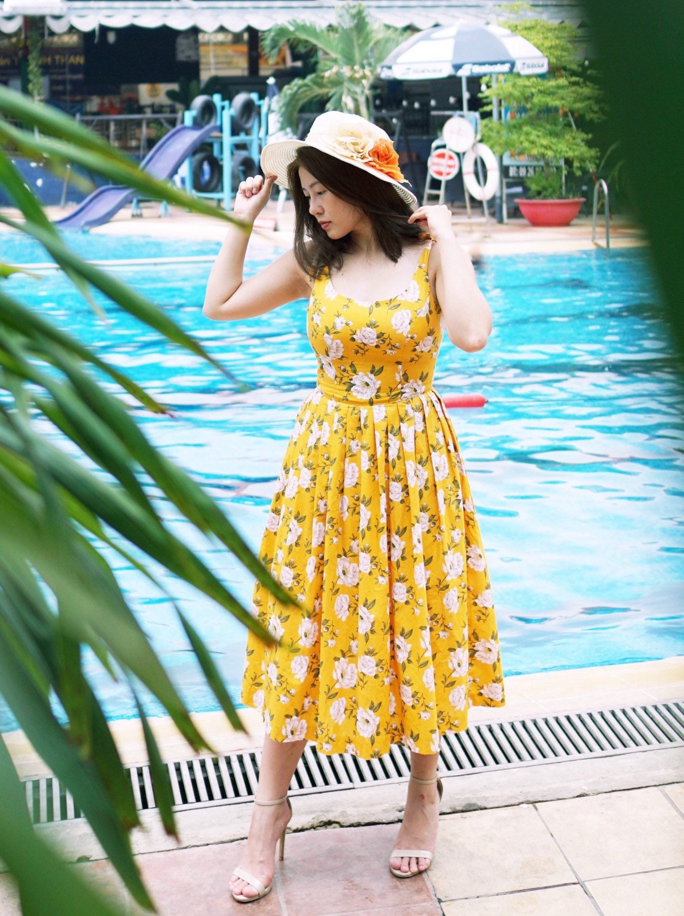 DYLIS DRESS in Your Fabric Choice | Summer Cotton, Full Gathered Skirt ...