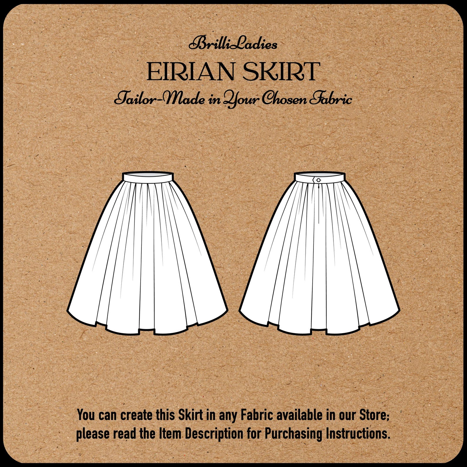 EIRIAN SKIRT in Solid Cotton #18 - Green Bean Fabric | Cotton Solid ...
