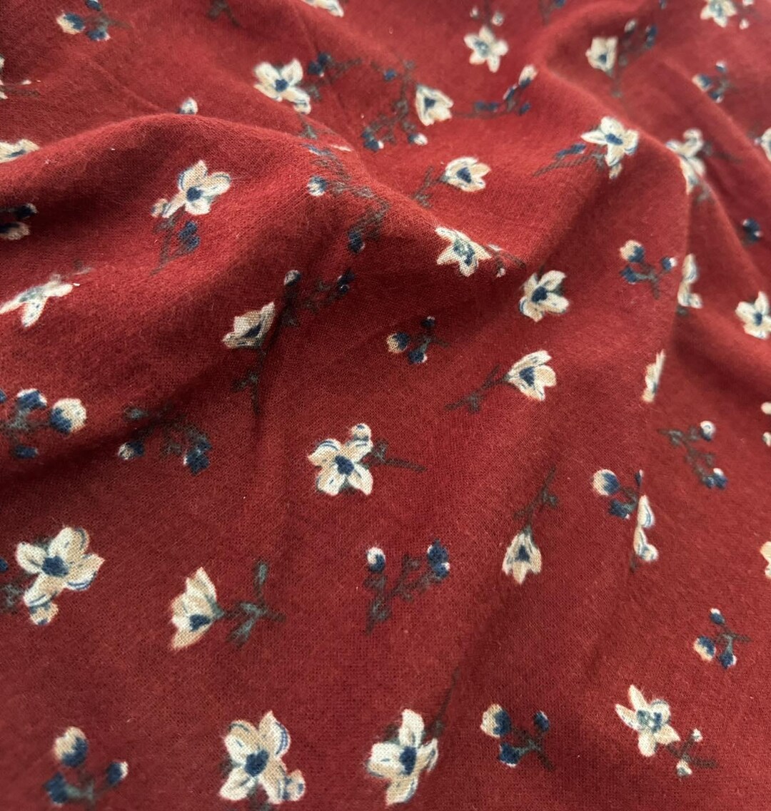 Winter Fabric: Flannel Collection by the Yard Floral Fabric, Fall ...