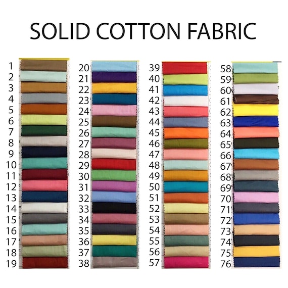 SOLID COTTON FABRIC by the Yard Solid Cotton Burgundy - Etsy