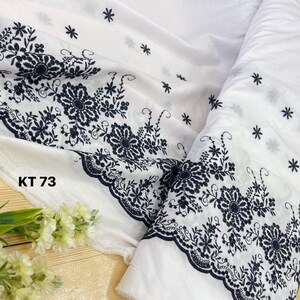 Fabric: Floral Embroidery - Eyelet Collection - by the Yard | Floral ...