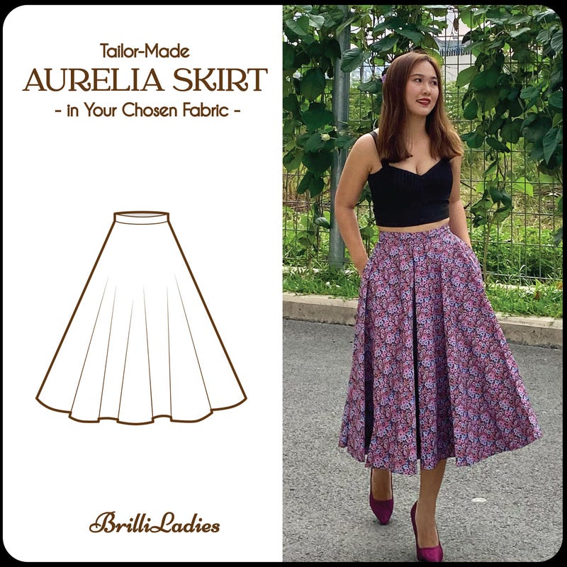 Custom Circle Skirt Plus - Etsy