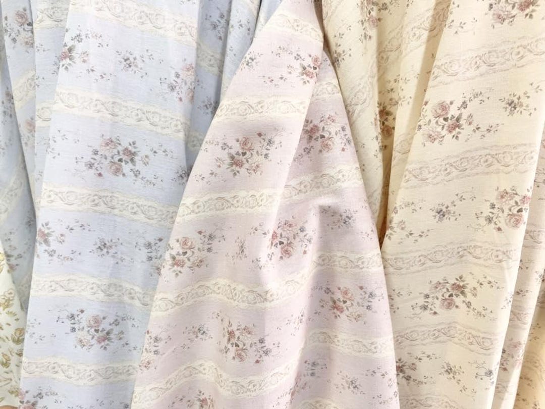 VH-01 Floral Linen Collection - by the Yard | Floral Print Fabric ...