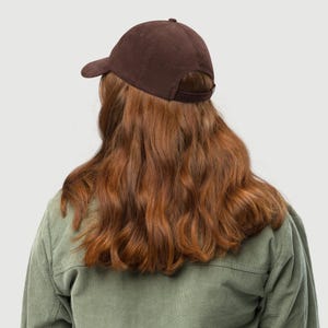 Clay Lady Vintage Corduroy Hat / Embroidered Hat, Brown Adjustable ...