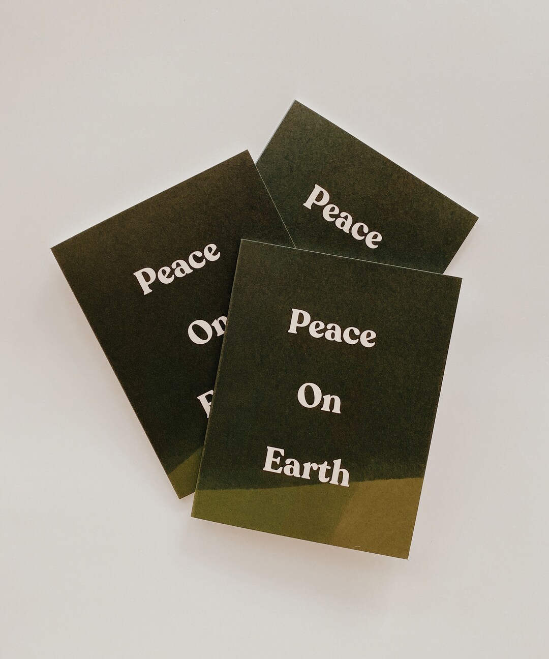 Peace on Earth Greeting Card Holiday Card Christmas Card - Etsy
