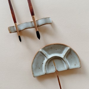 Wave Ceramic Paintbrush Rest / Handmade Ceramics, Paintbrush Holder ...