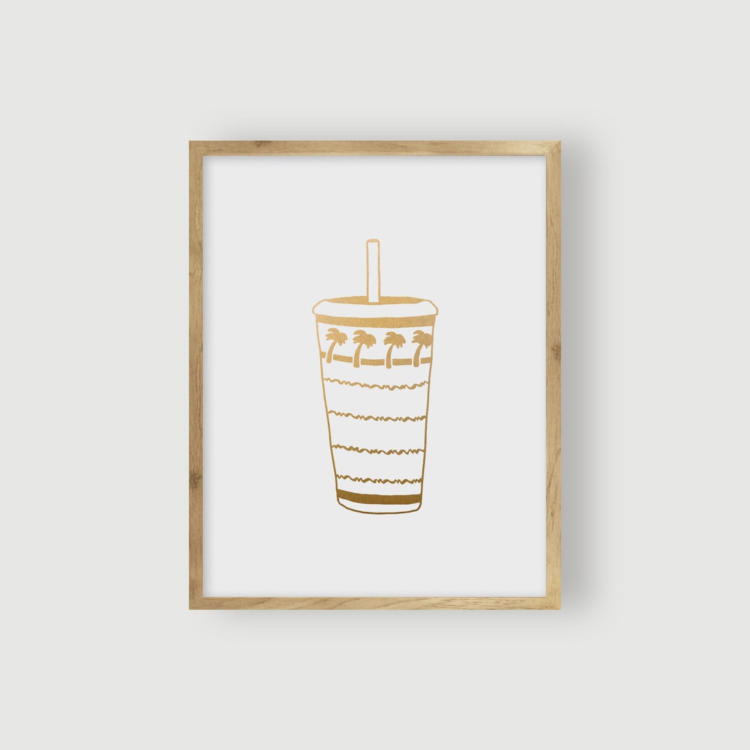 In-n-out Cup Art Print / Modern Wall Art, Kids Room Wall Art ...