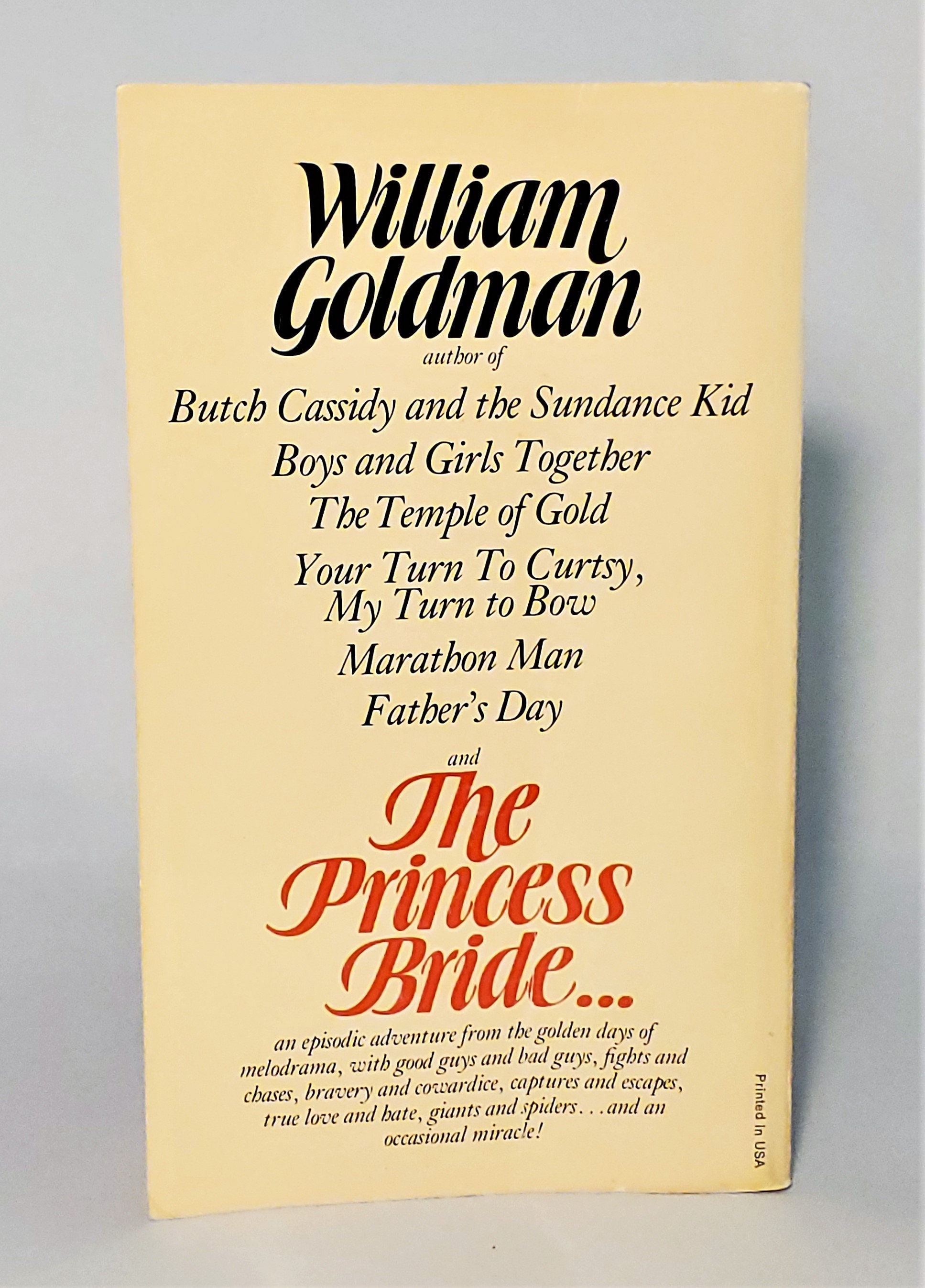 The Princess Bride by William Goldman Ballantine 1974 | Etsy