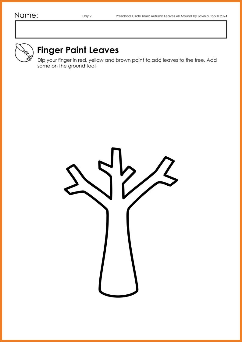 Autumn Leaves Preschool Curriculum Printables | Autumn Leaves Preschool ...