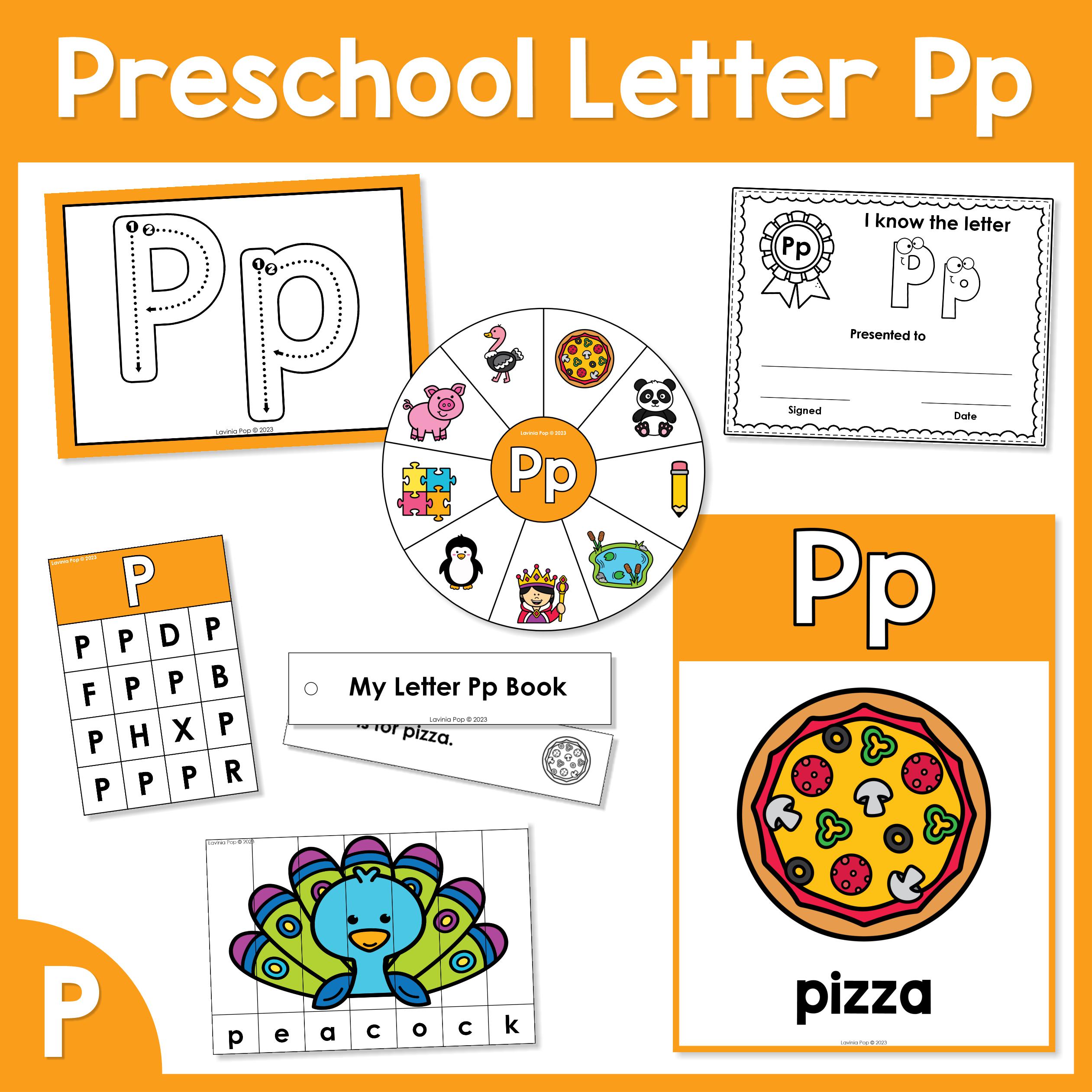 Preschool Alphabet Letter of the Week Curriculum P - Etsy