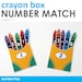 Crayon Box Number Match Activity - Etsy