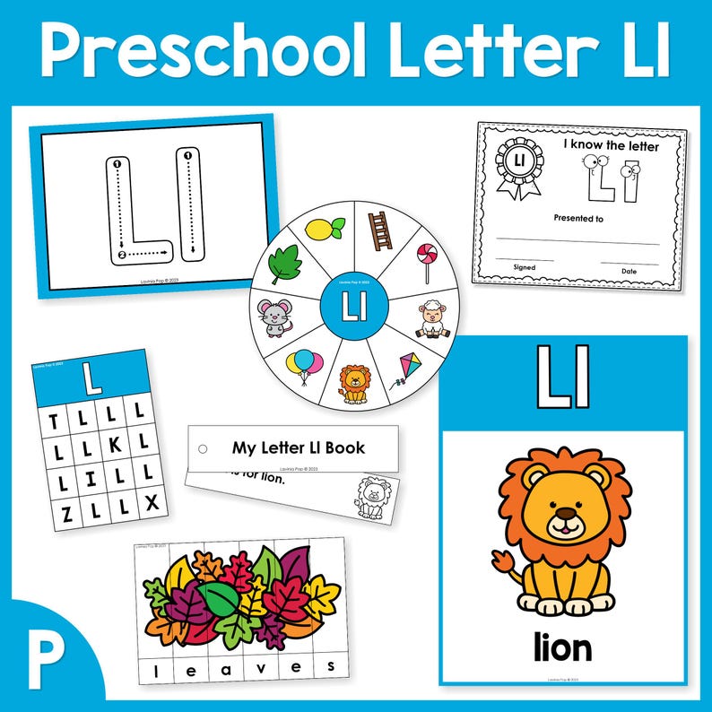 Preschool Alphabet Letter of the Week Curriculum L - Etsy