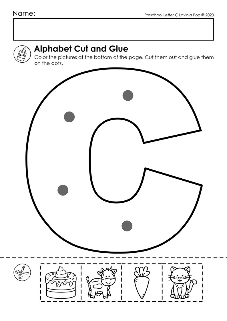 Preschool Alphabet Letter of the Week Curriculum C - Etsy