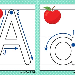 Alphabet Play Dough Mats With Correct Letter Formation and Beginning ...