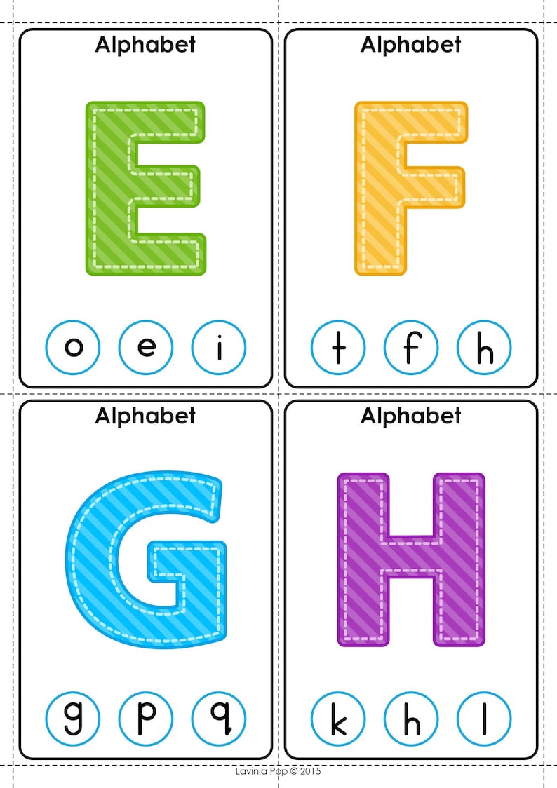Alphabet Matching Activity | Printable Upper and Lower Case Cards - Etsy