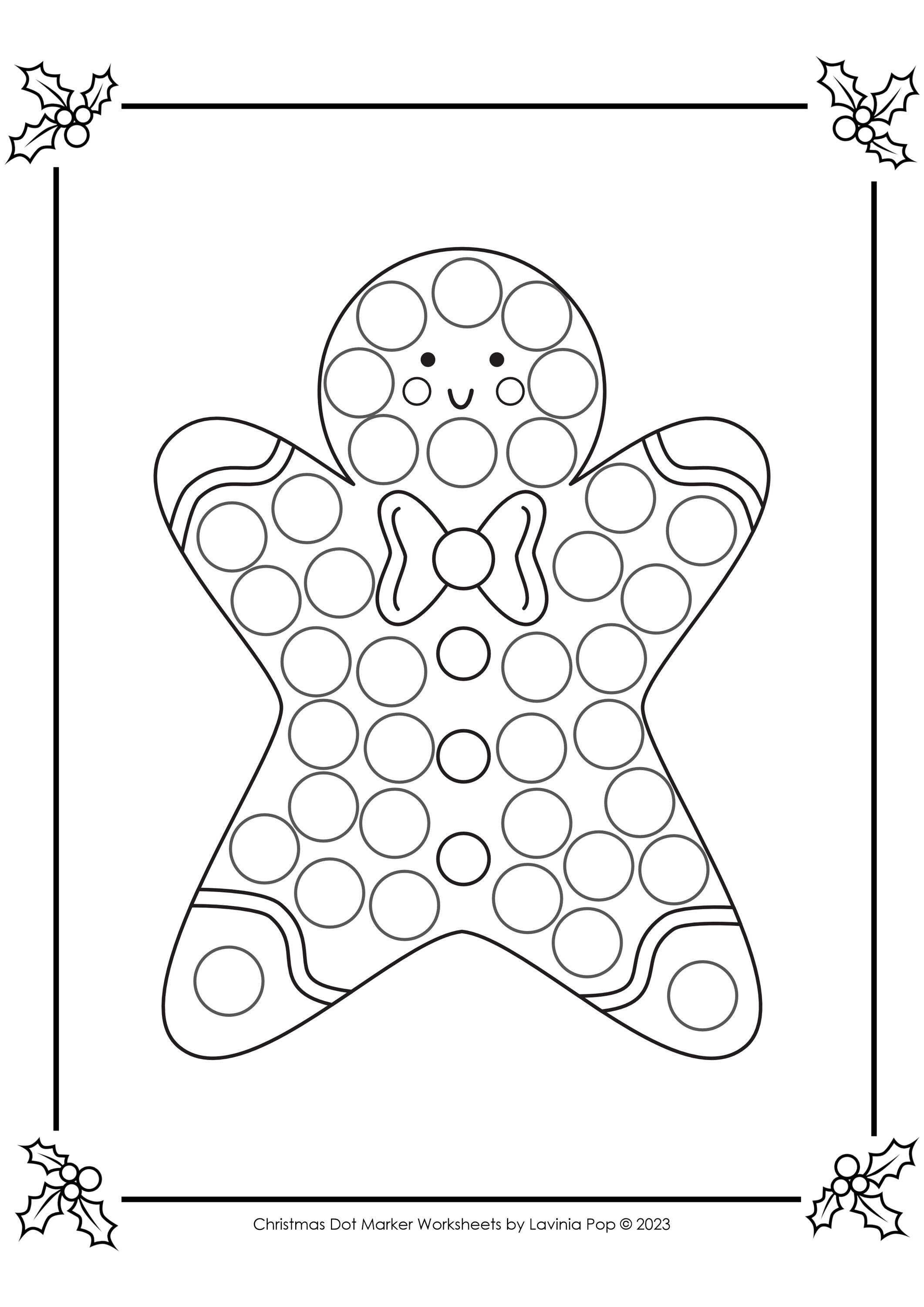 Christmas Dot Marker Printable Activity | Dot-a-dot | Preschool | Prek ...