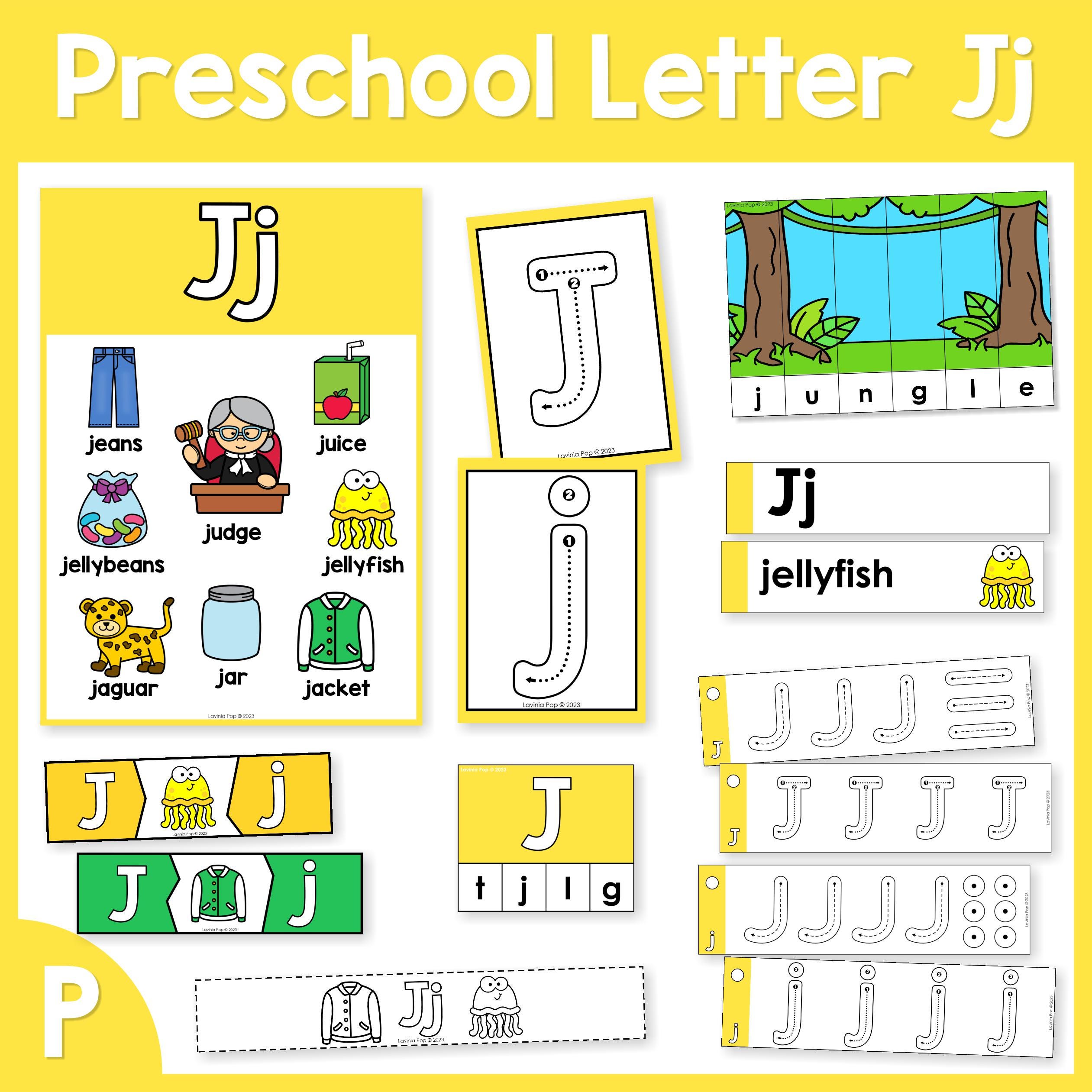 Preschool Alphabet Letter of the Week Curriculum J - Etsy