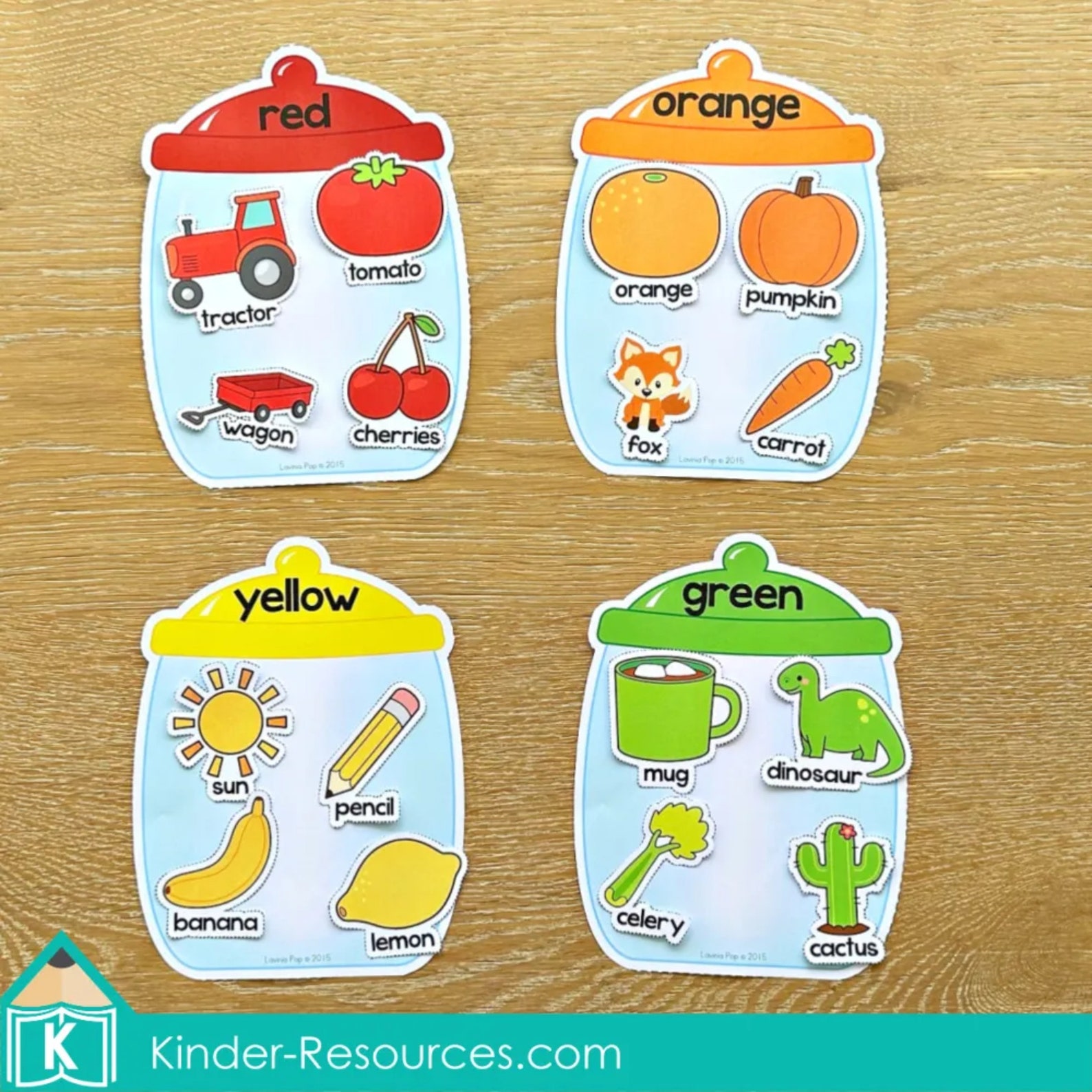 Printable Color Sorting Jars Activity | Preschool, Toddler, and ...