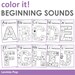 Beginning Sounds Color It! Alphabet Worksheets | Printable Activity - Etsy