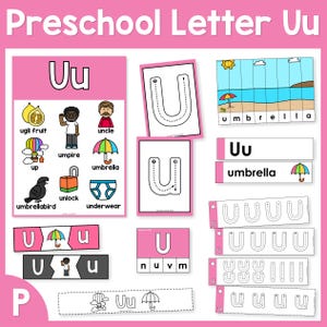 Preschool Alphabet Letter of the Week Curriculum U - Etsy