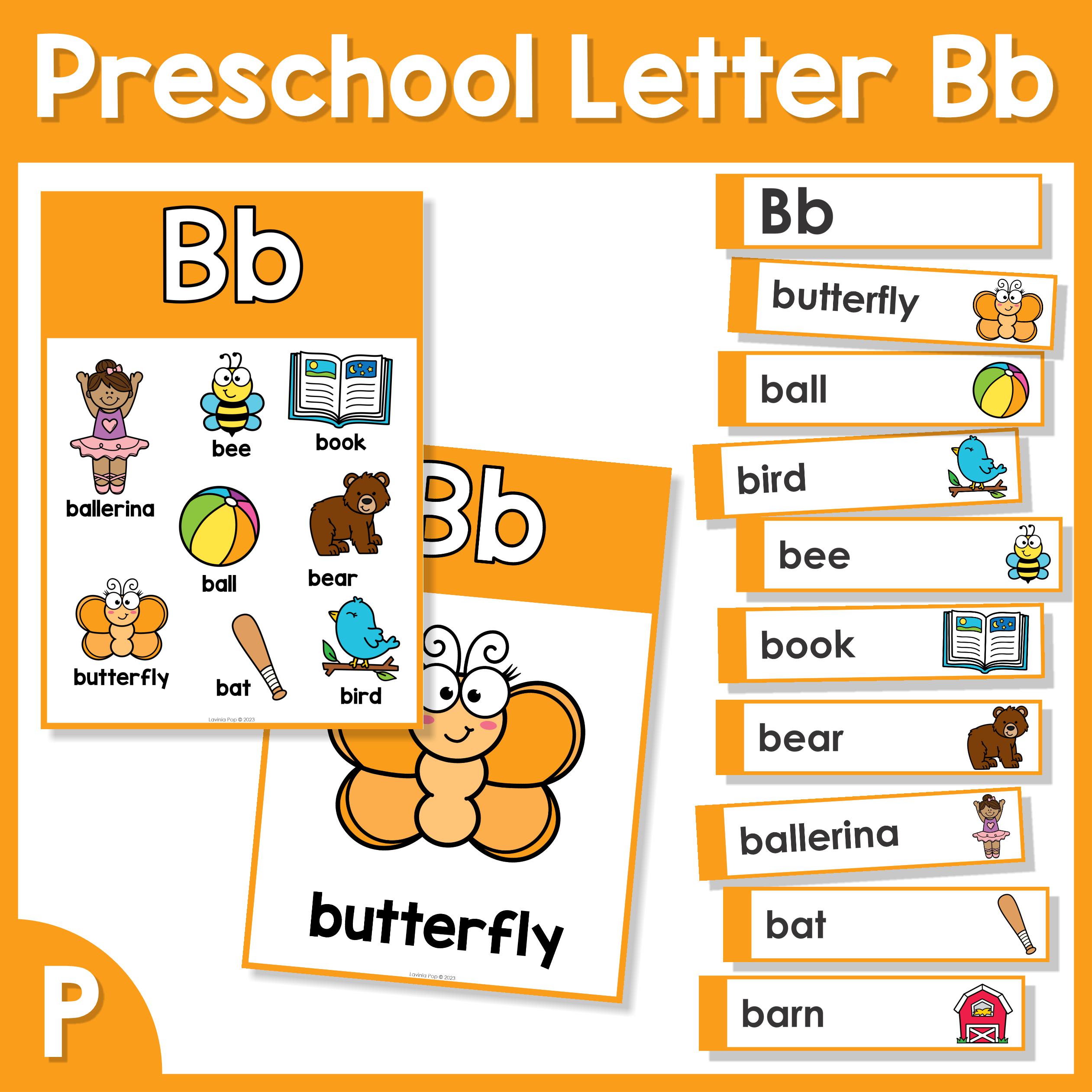 Preschool Alphabet Letter of the Week Curriculum B - Etsy