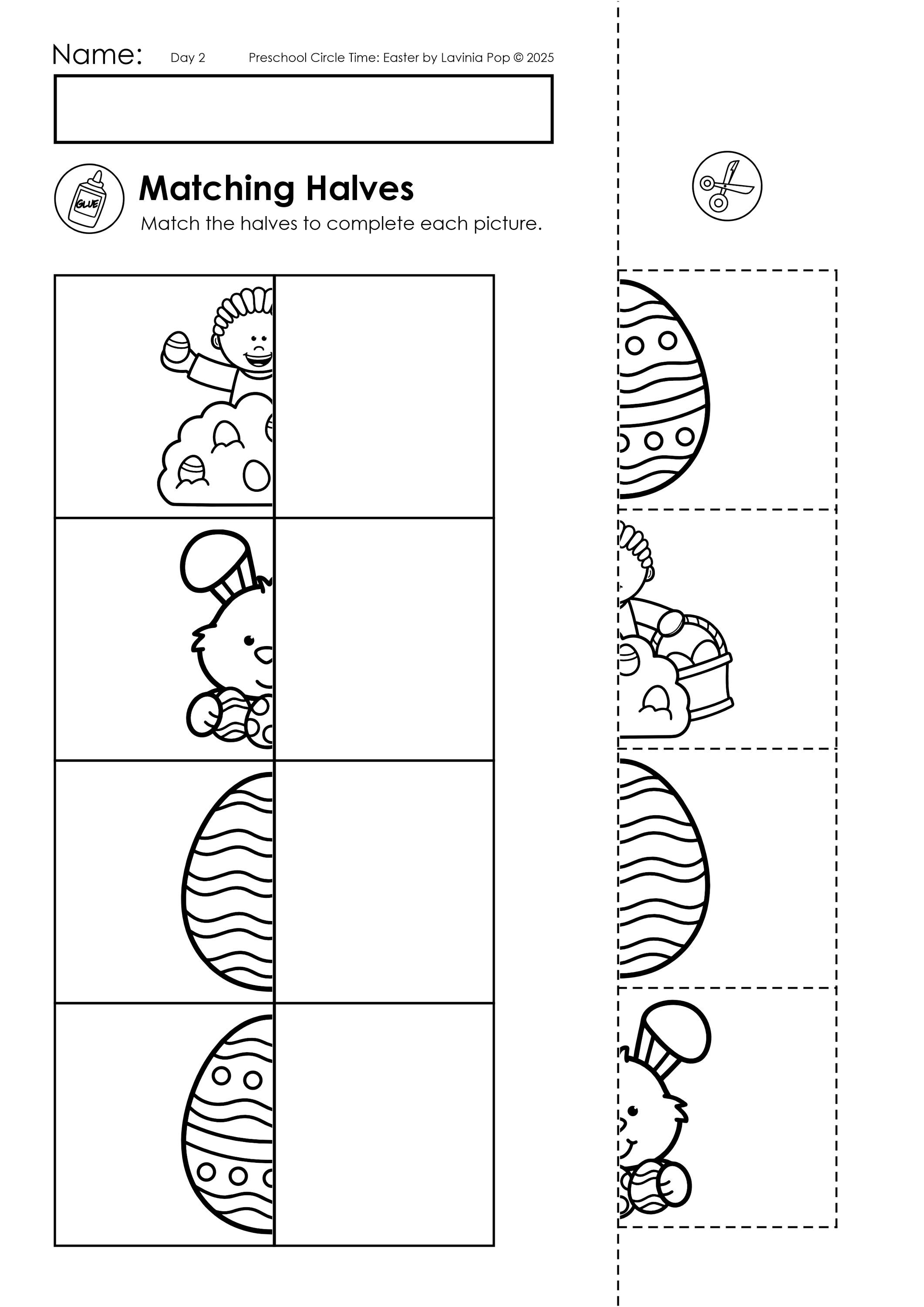Easter Preschool Theme Curriculum Printables | Preschool Circle Time ...