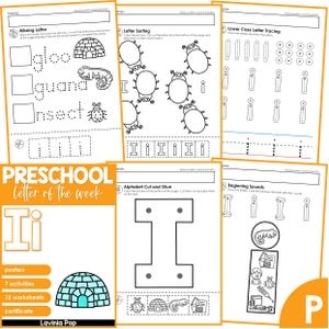 Preschool Alphabet Letter of the Week Curriculum I - Etsy