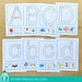 Alphabet Tracing Cards With Directional Arrows - Etsy