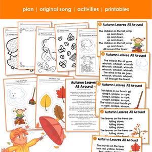 Autumn Leaves Preschool Curriculum Printables | Autumn Leaves Preschool ...