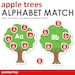 Apple Tree Alphabet Match | Upper and Lower Case Letter Recognition ...
